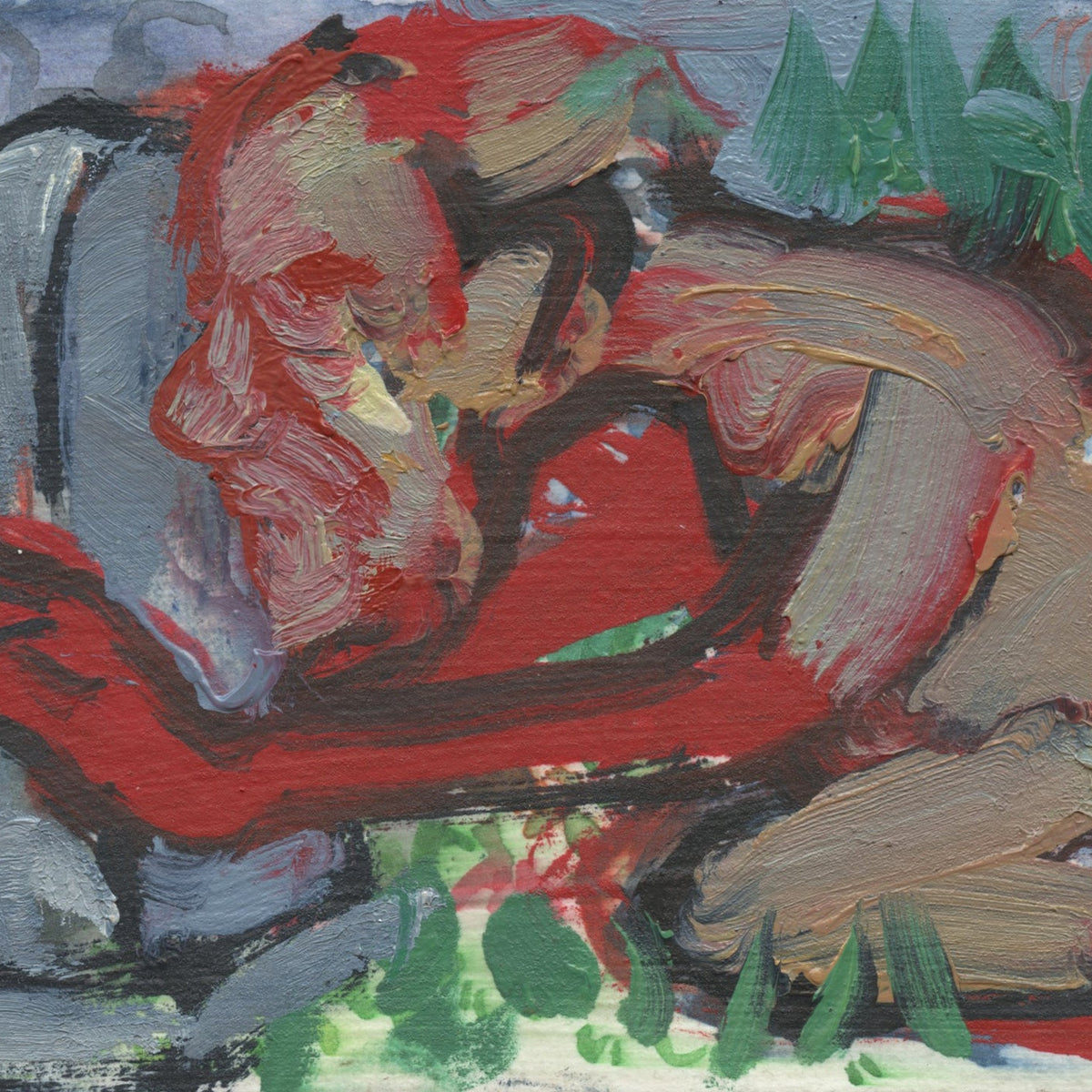 Lot 80 - Michael Ajerman - Mickey Sabbath Mourns his Lover – Art on a ...