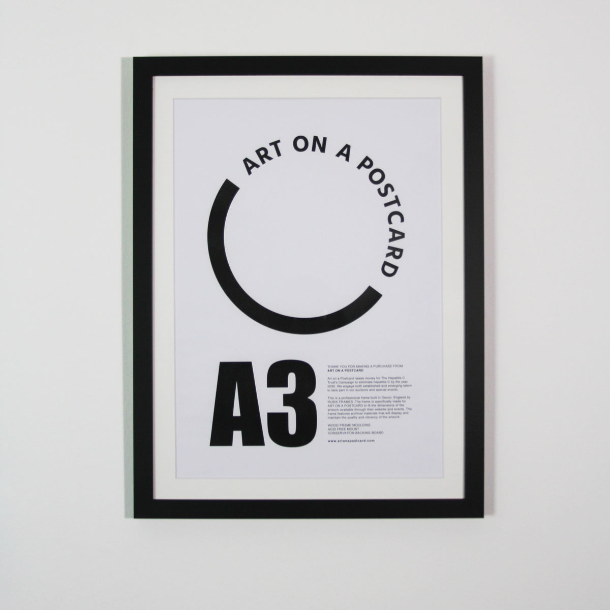 A3 Frames – Art on a Postcard