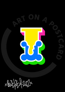 Ben Eine - Circus Font Letters, Hand-signed – Art on a Postcard