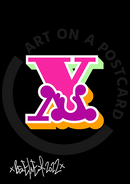 Ben Eine - Circus Font Letters, Hand-signed – Art on a Postcard