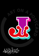 Ben Eine - Circus Font Letters, Hand-signed – Art on a Postcard